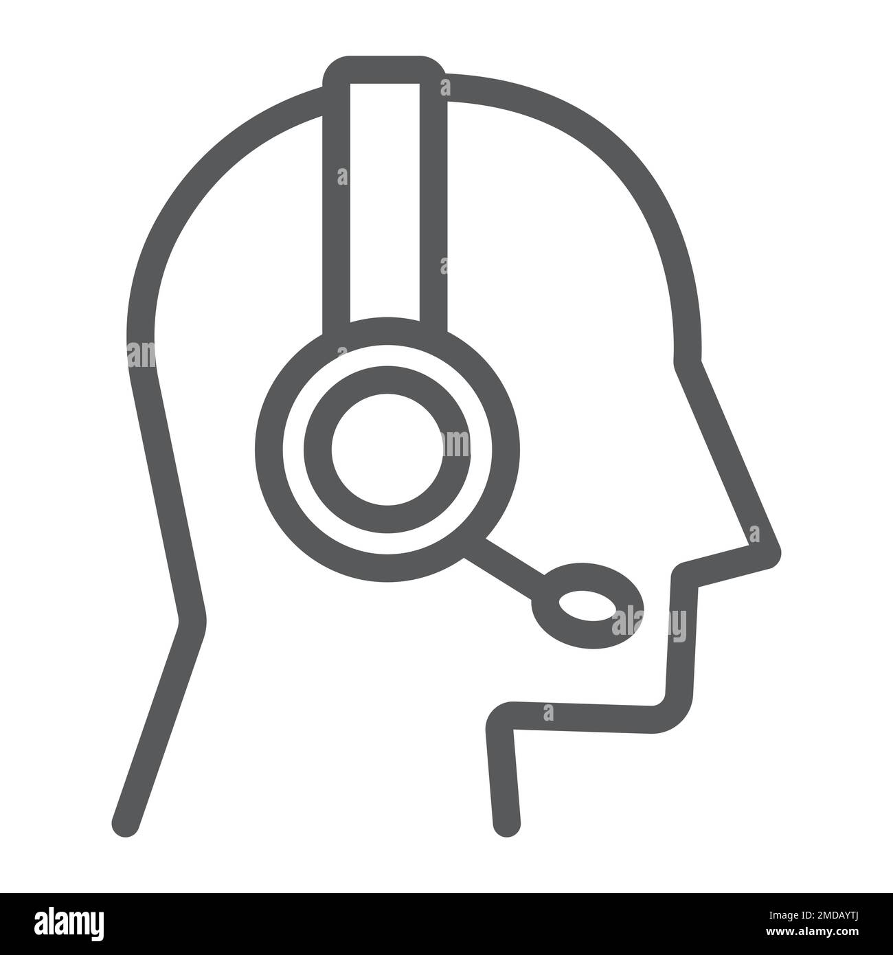 Online help line icon, contact us and operator, support sign, vector ...