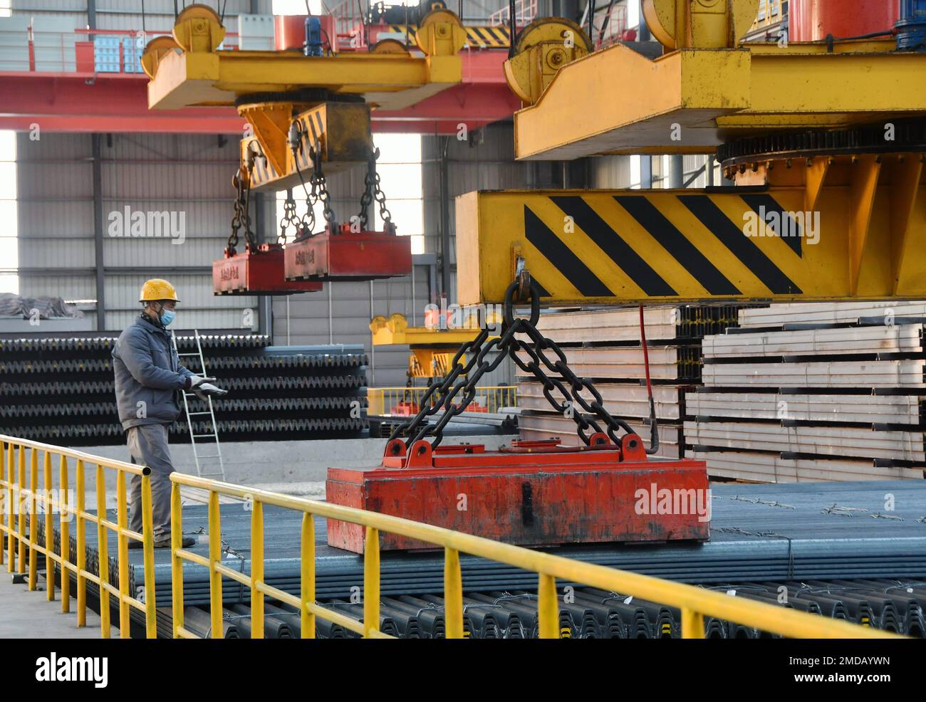 HANDAN, CHINA - JANUAERY 22, 2023 - Workers work at a workshop of Hebei ...