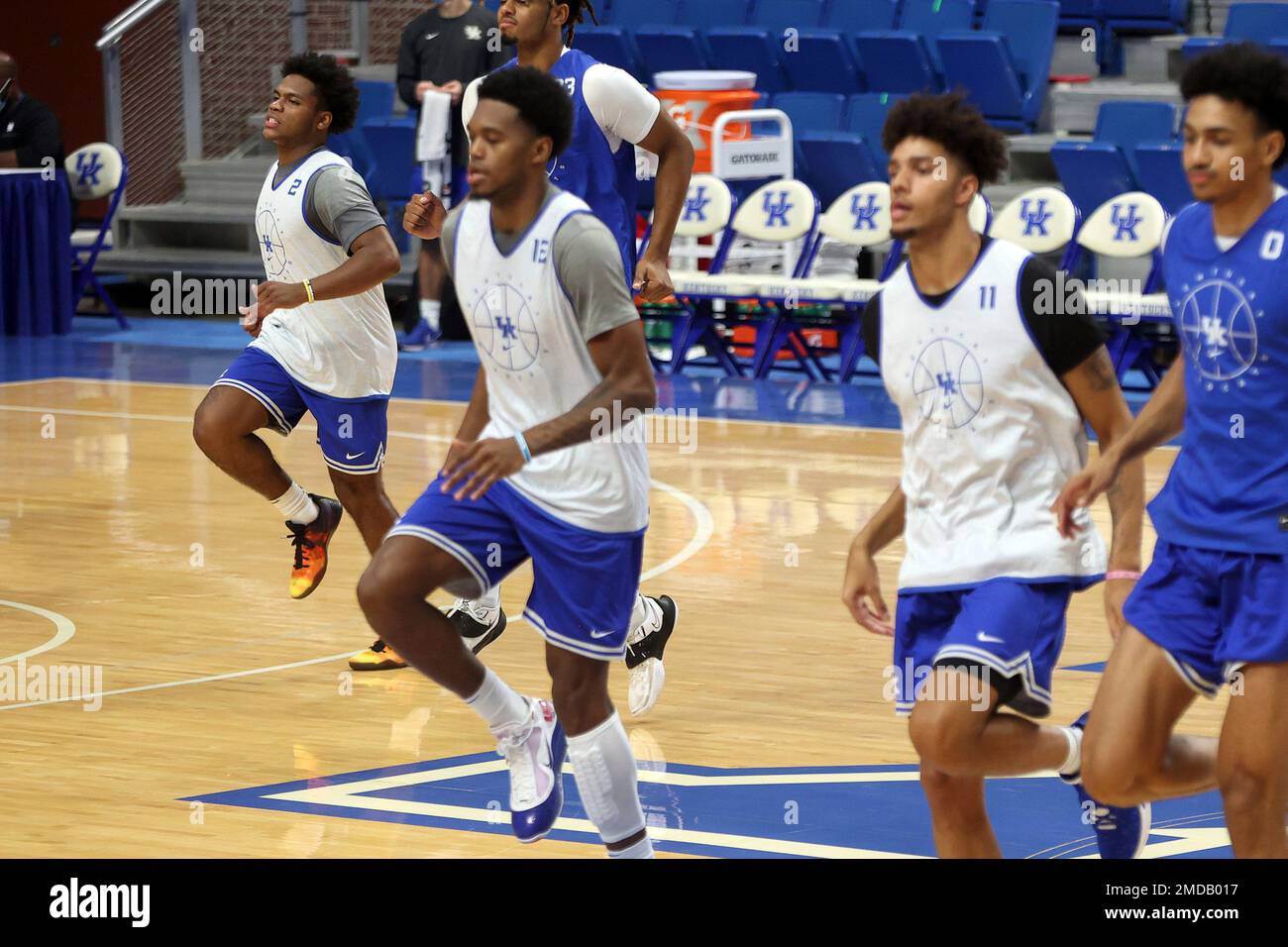 From left to right, Kentucky's Sahvir Wheeler, Keion Brooks Jr., and ...
