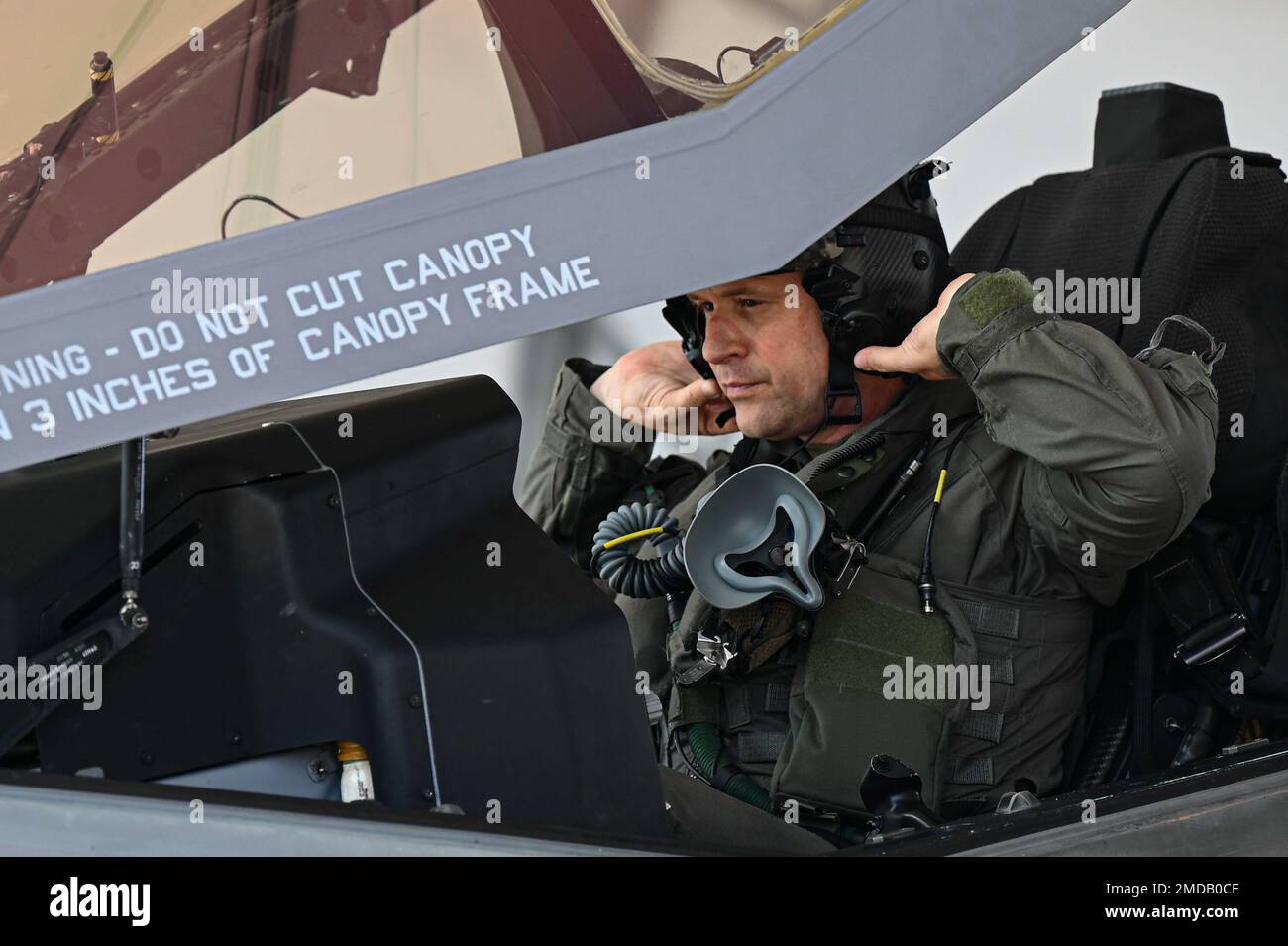 U.S. Air Force Col. James McFarland, vice commander of the 33rd Fighter ...