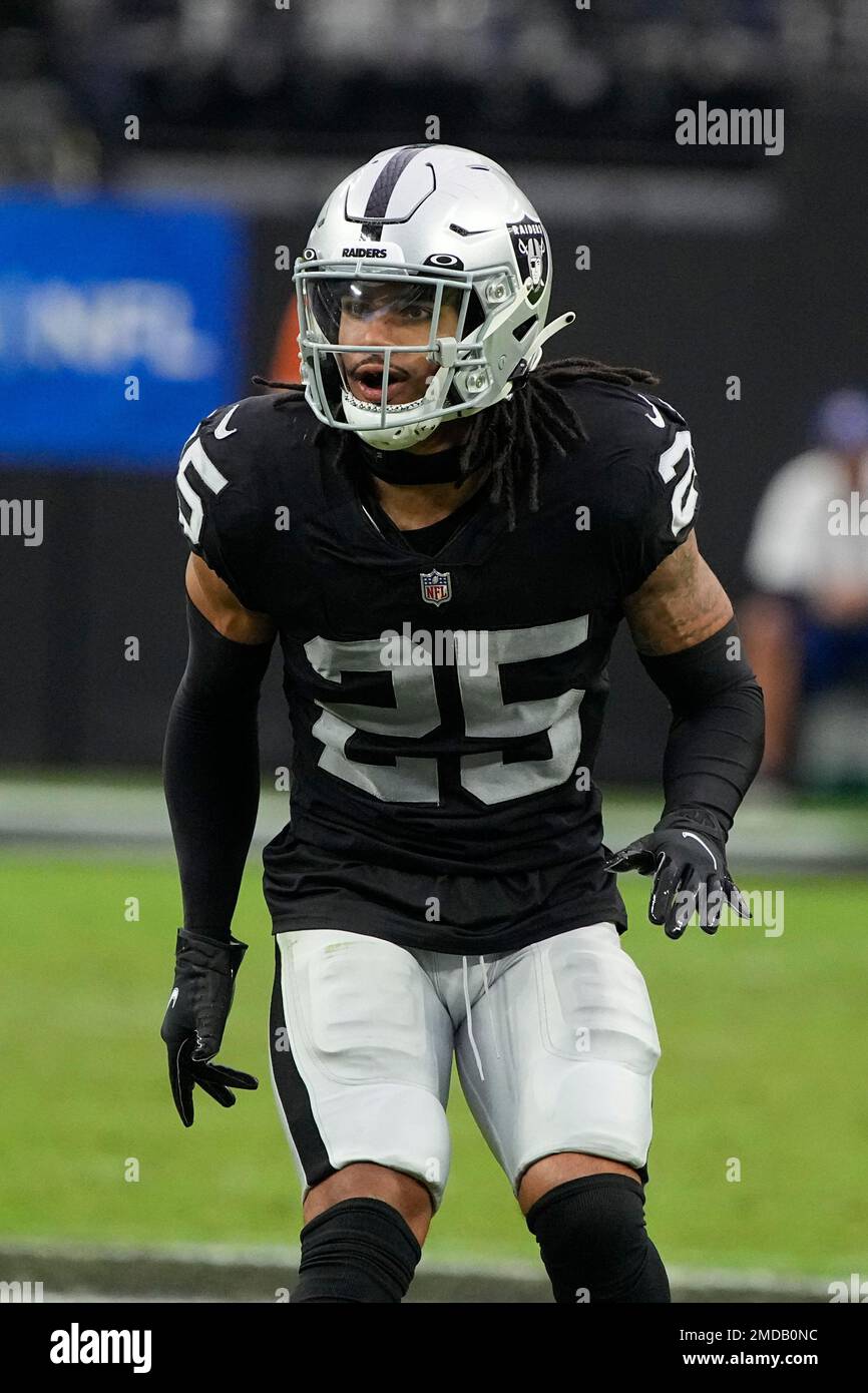Las Vegas Raiders free safety Trevon Moehrig (25) during an NFL ...