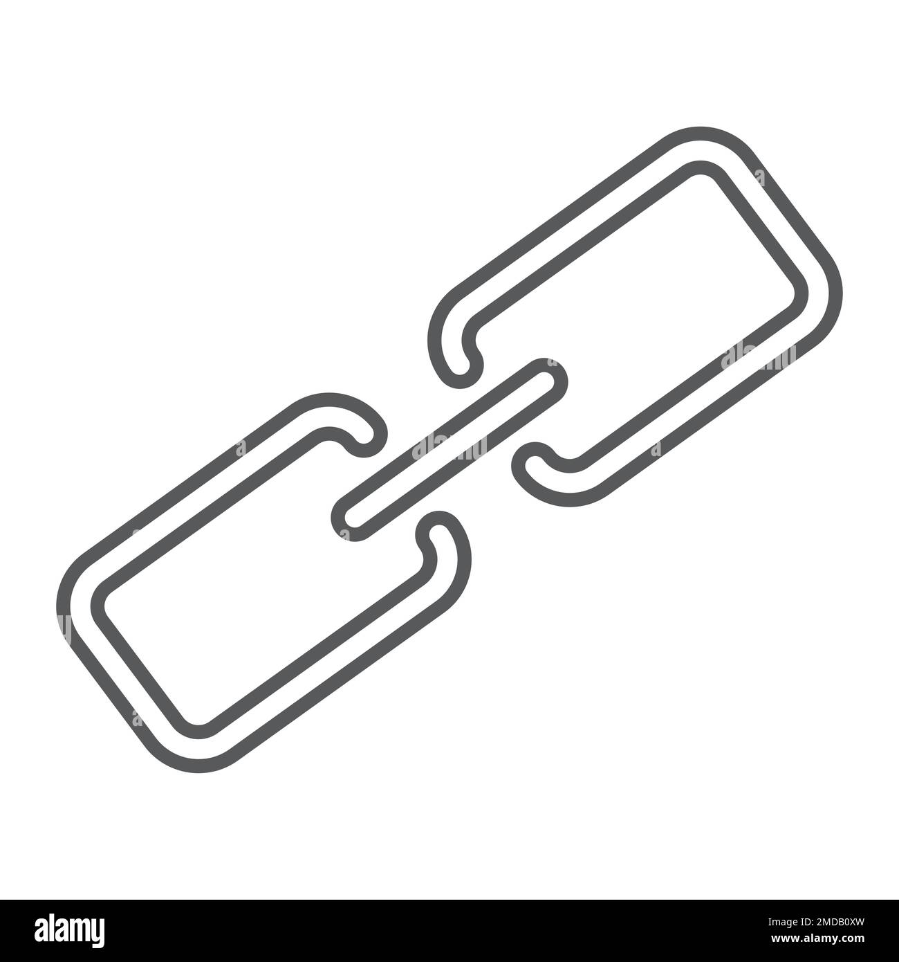 Link thin line icon, contact us and chain, button sign, vector graphics ...