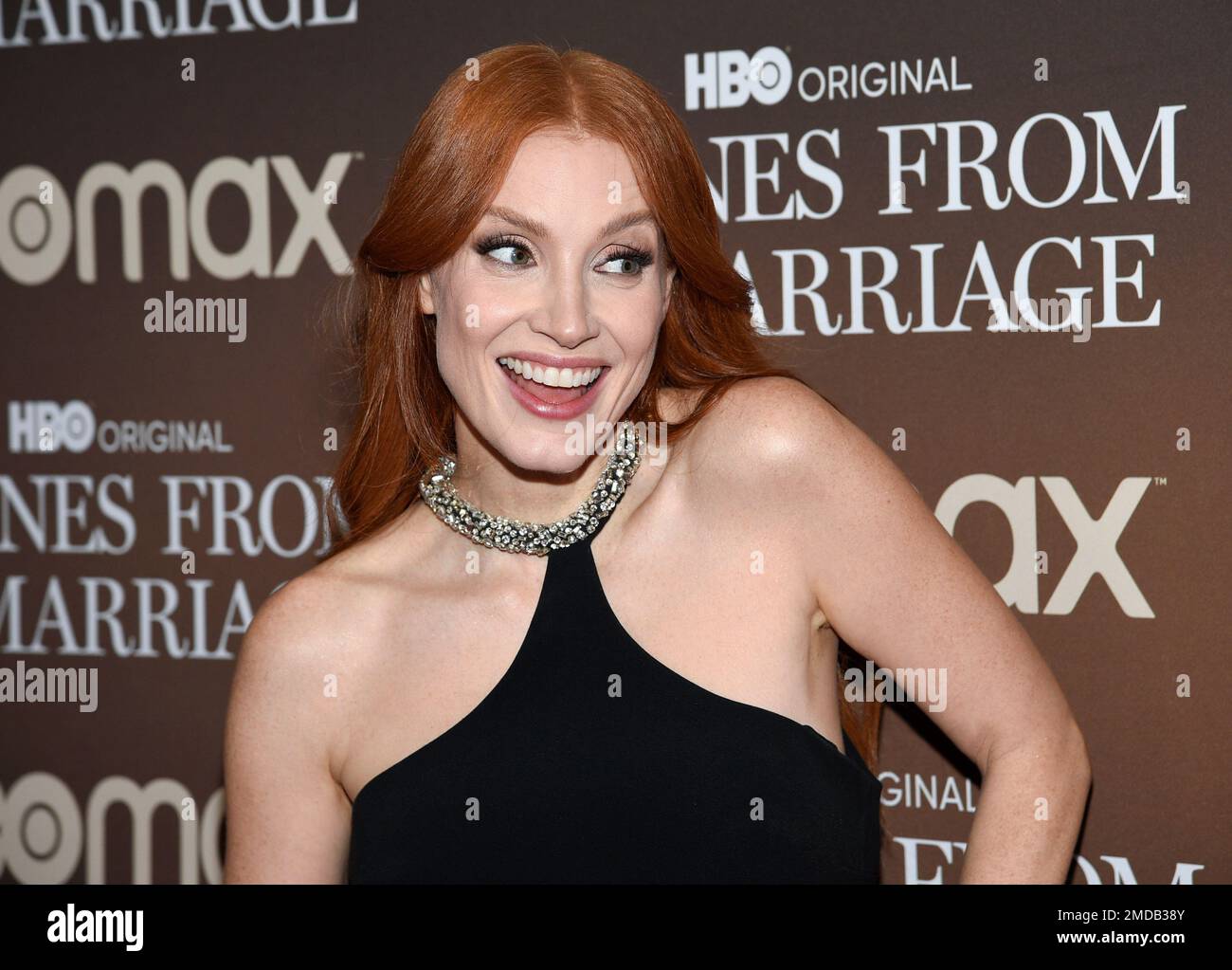 Actor Jessica Chastain attends a special screening of HBO's "Scenes ...