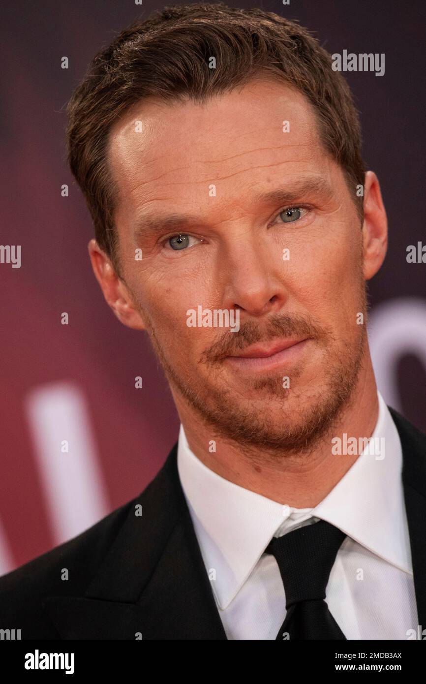 Benedict Cumberbatch poses for photographers upon arrival at the ...