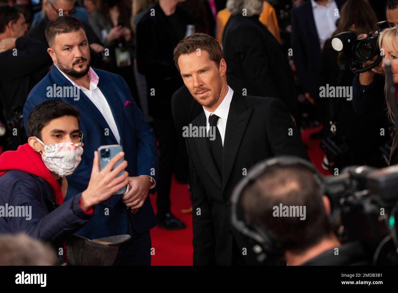 Benedict Cumberbatch poses for photographers upon arrival at the ...