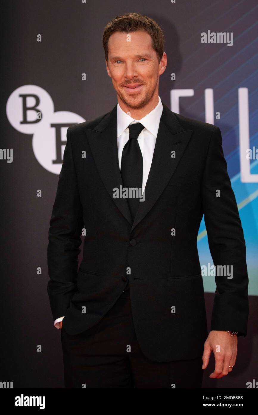Benedict Cumberbatch poses for photographers upon arrival at the ...