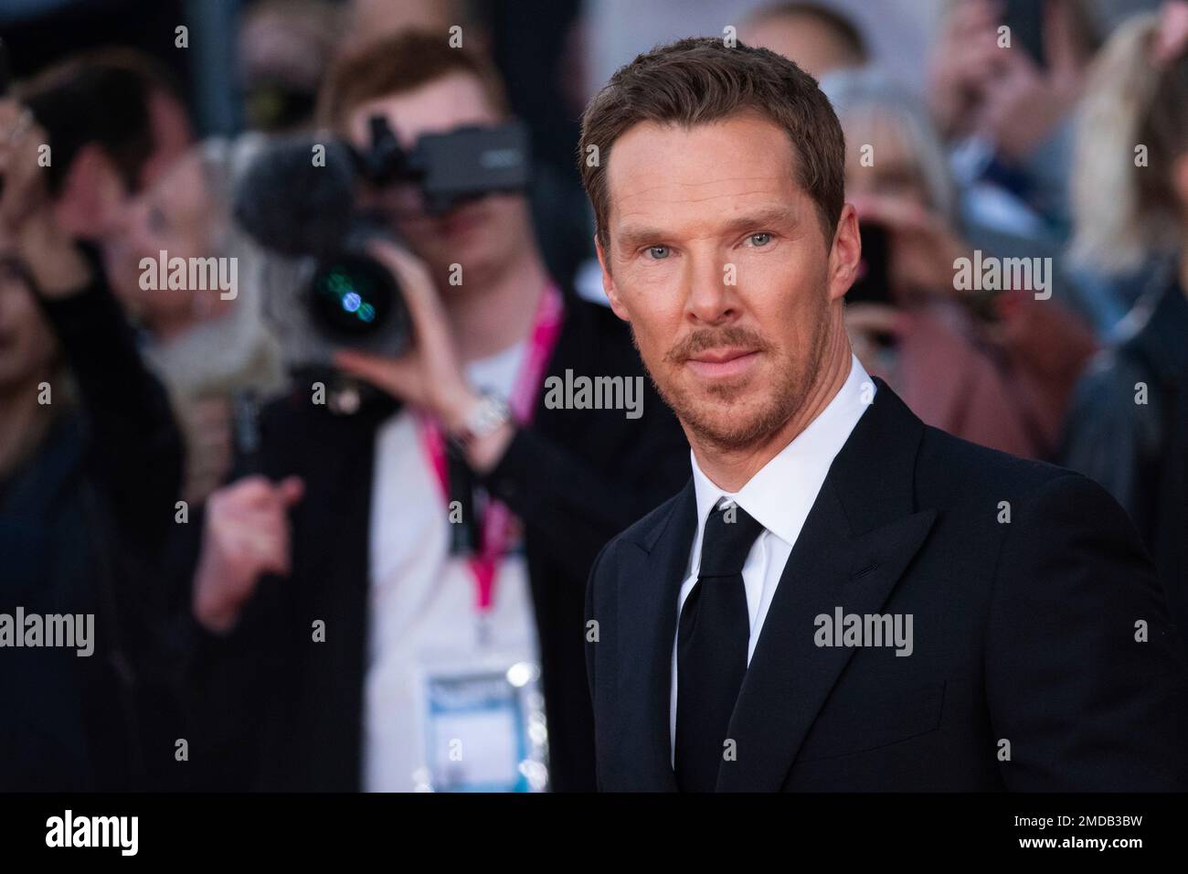 Benedict Cumberbatch poses for photographers upon arrival at the ...