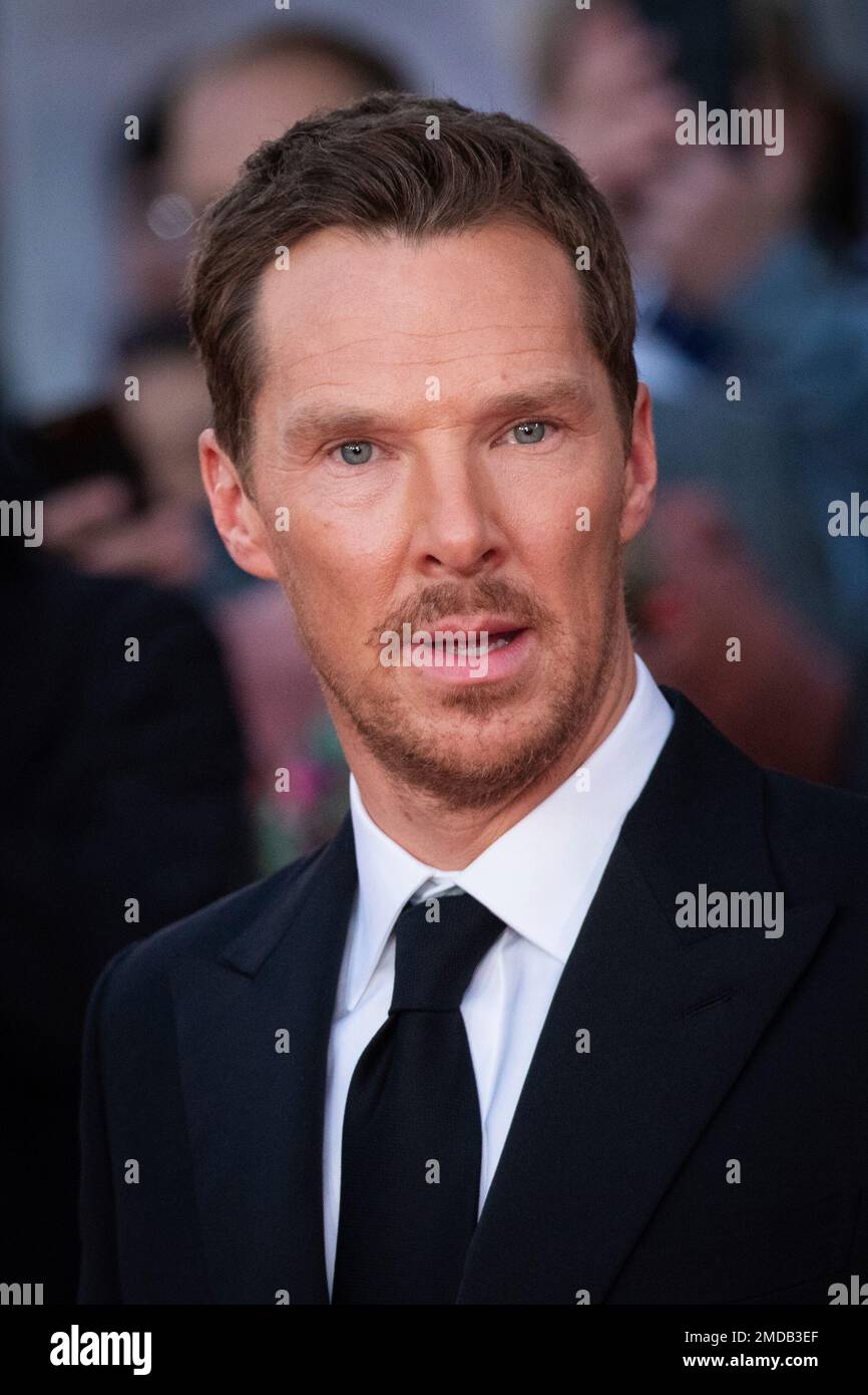 Benedict Cumberbatch poses for photographers upon arrival at the ...