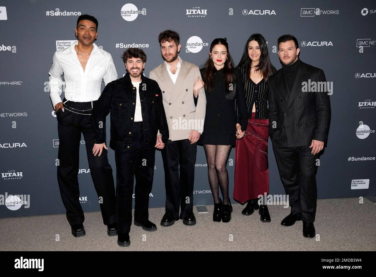 Owen Thiele, from left, Noah Galvin, Ben Platt, Molly Gordon, Patti ...