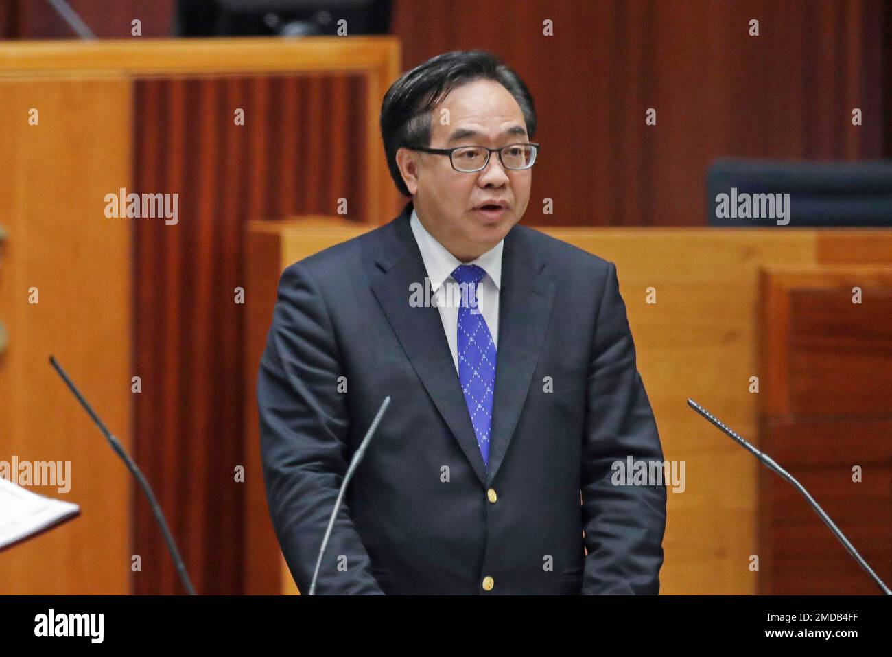 Lo Wai-kwok takes oath in the new legislature Council in Hong Kong ...