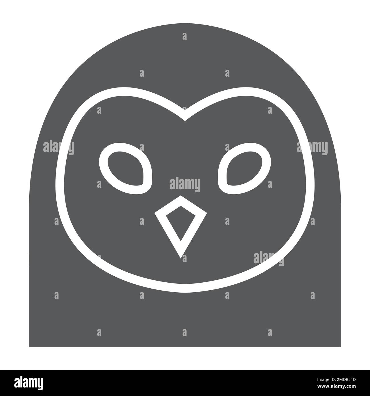 Owl glyph icon, animal and zoo, bird sign vector graphics, a solid ...