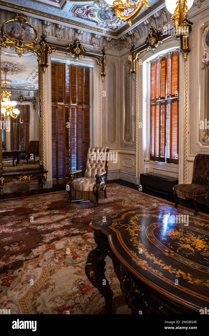 parlor at the Victoria Mansion Stock Photo - Alamy