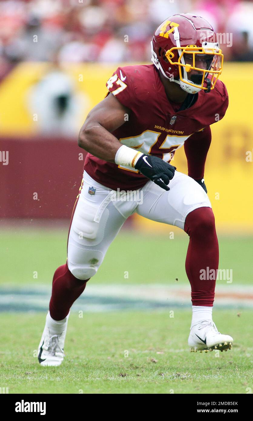 Washington Football Team linebacker Khaleke Hudson (47) runs during an ...