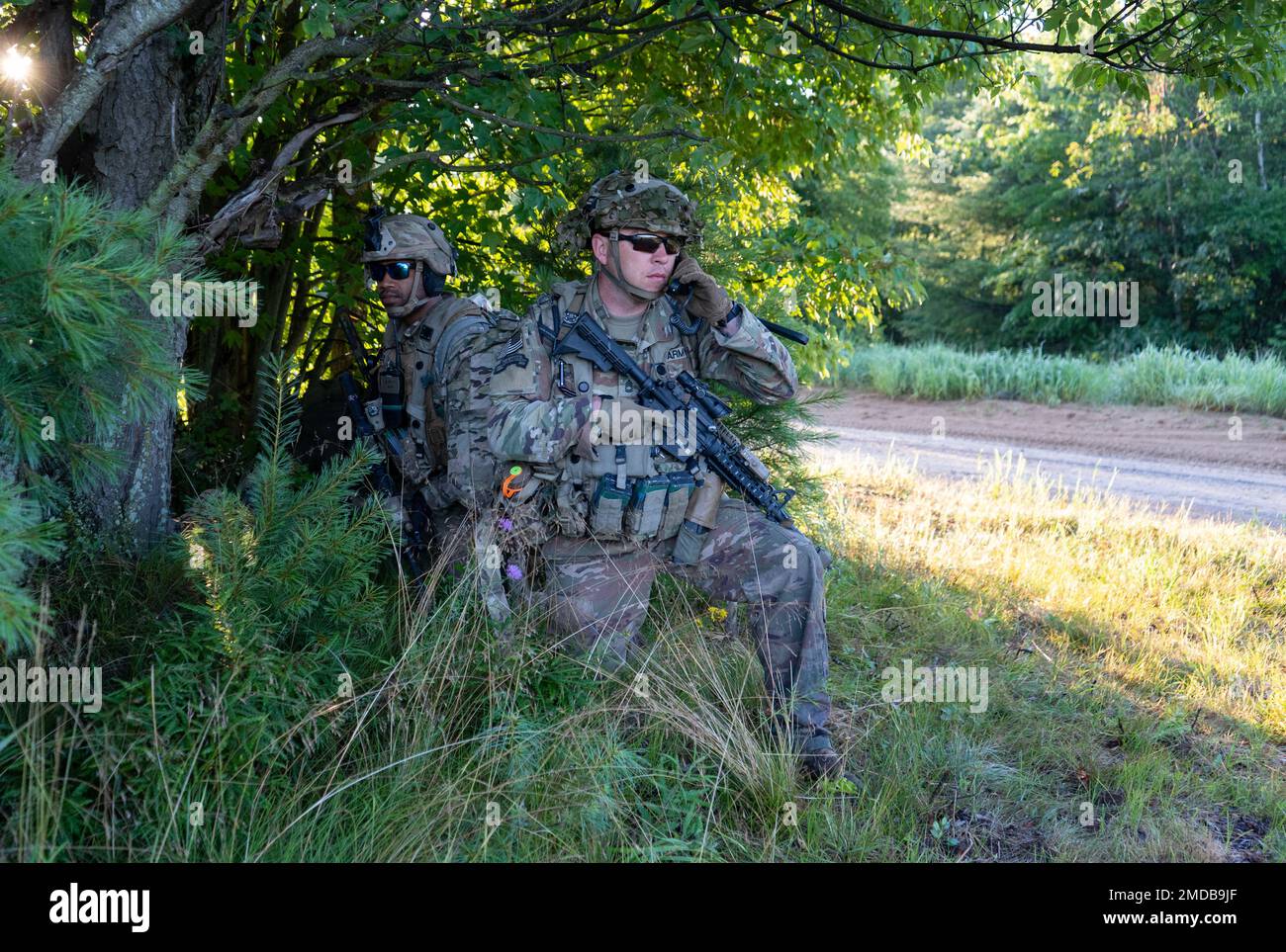 Sgt. 1st Class John Darhun of Alpha Company, 1st Battalion, 114th ...