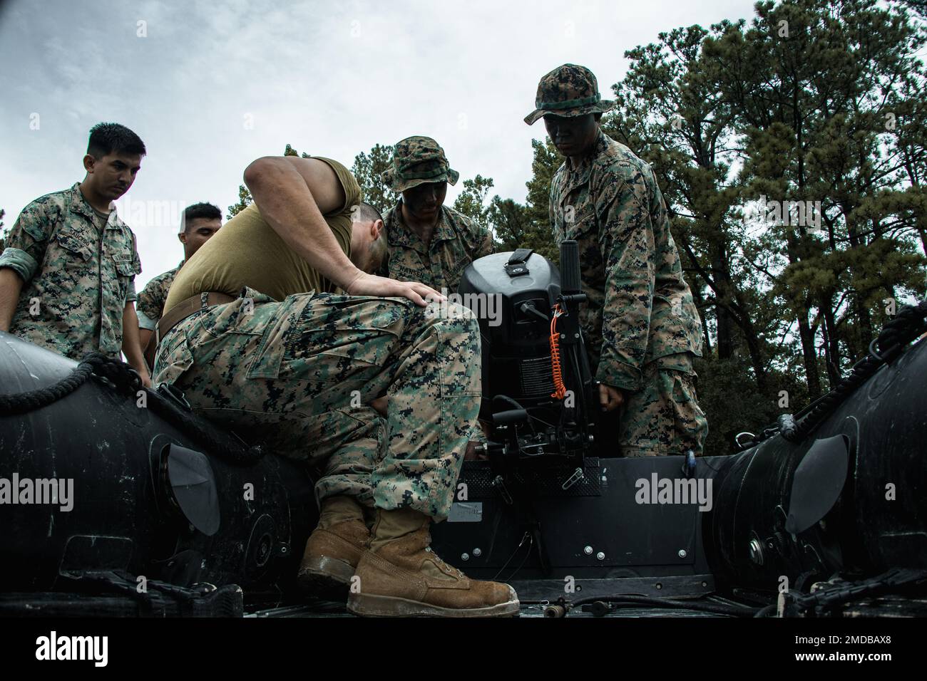 U.S. Marines with Headquarters and Service Company, 8th Engineer ...
