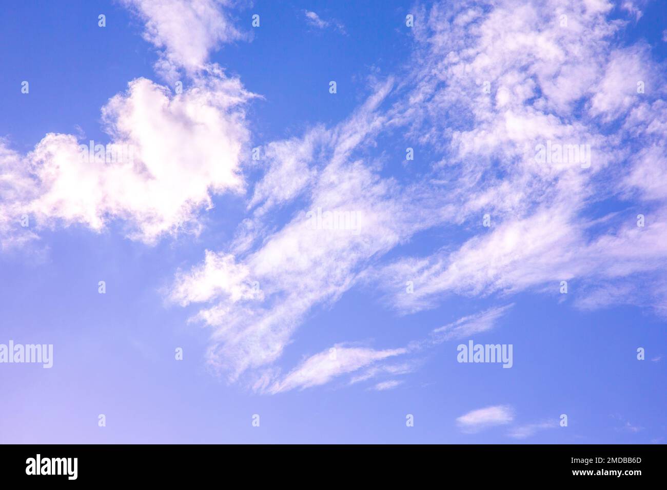 blue sky and white clouds in summer Stock Photo - Alamy