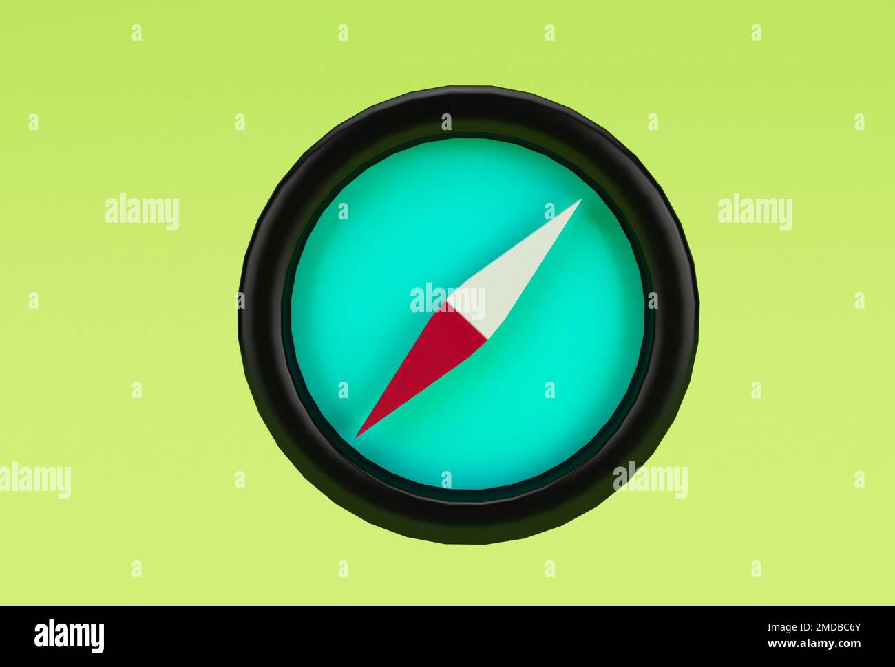 compass icon 3d illustration minimal rendering on white background ...