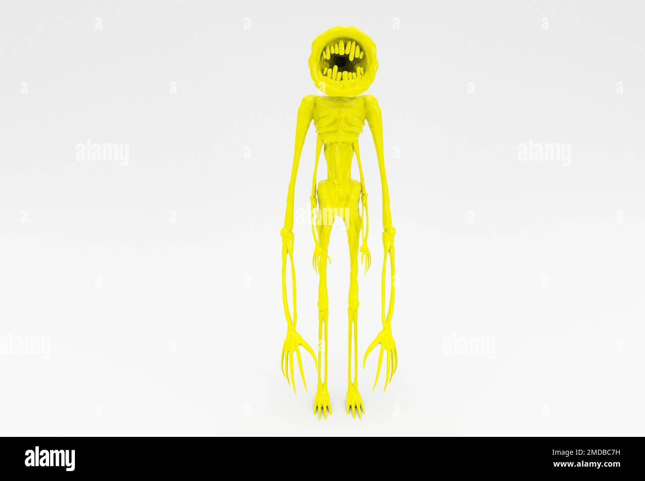 Megahorn ghost 3d illustration minimal rendering on white background ...