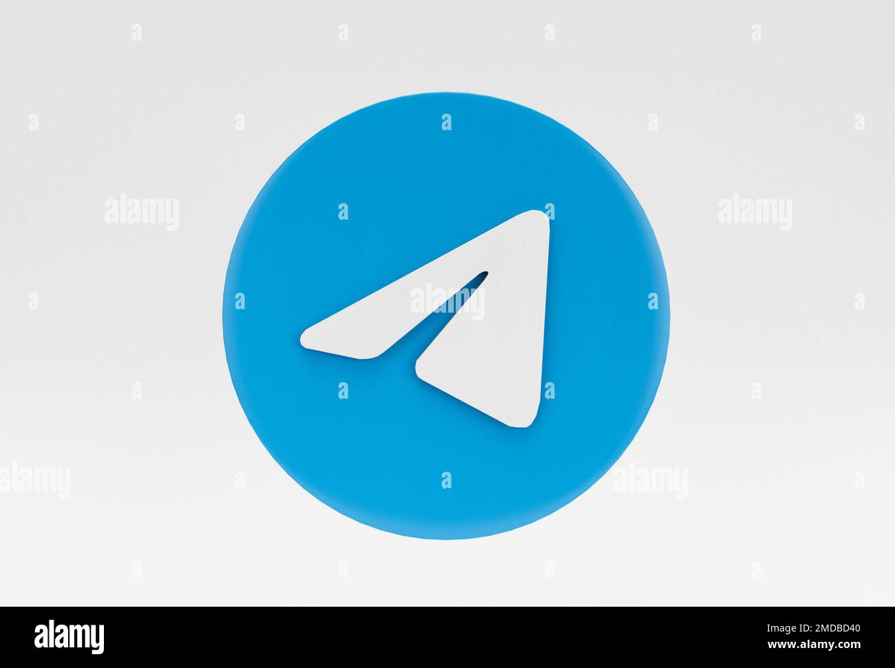 telegram icon 3d illustration minimal rendering on white background ...