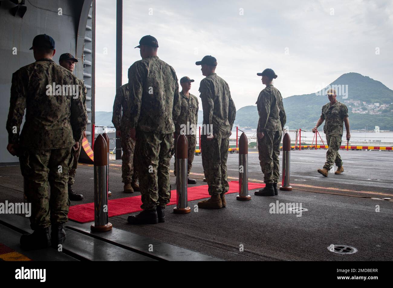 SASEBO, Japan (July 15, 2022) Rear Adm. Derek Trinque, commander ...