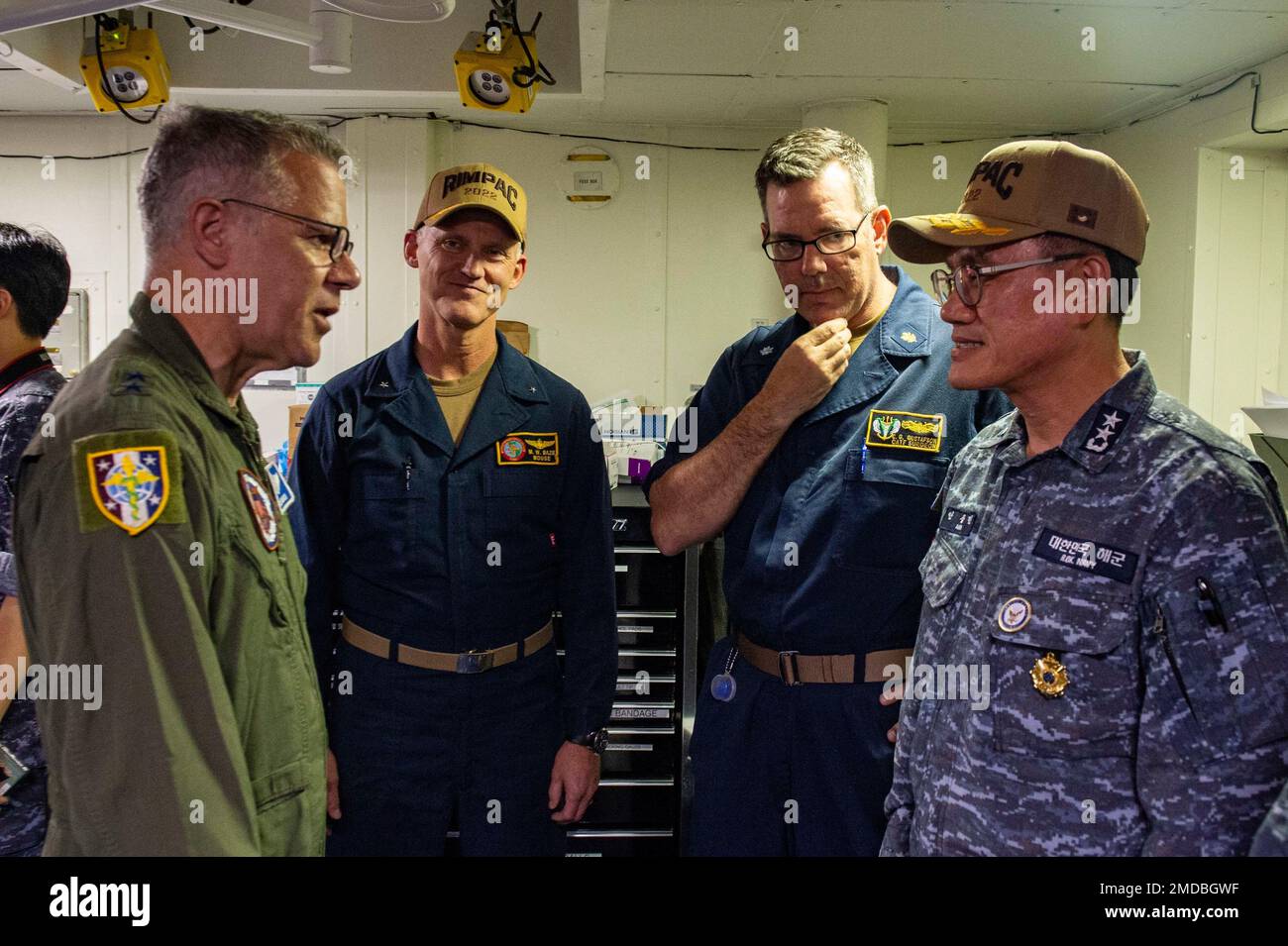 PACIFIC OCEAN (July 15, 2022) From left to right, U.S. Army Maj. Gen ...