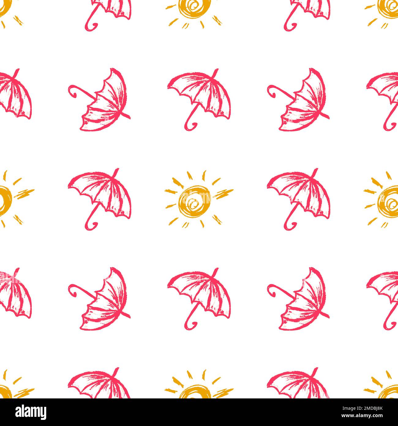 Crayons drawings on paper by child Stock Vector Images - Alamy