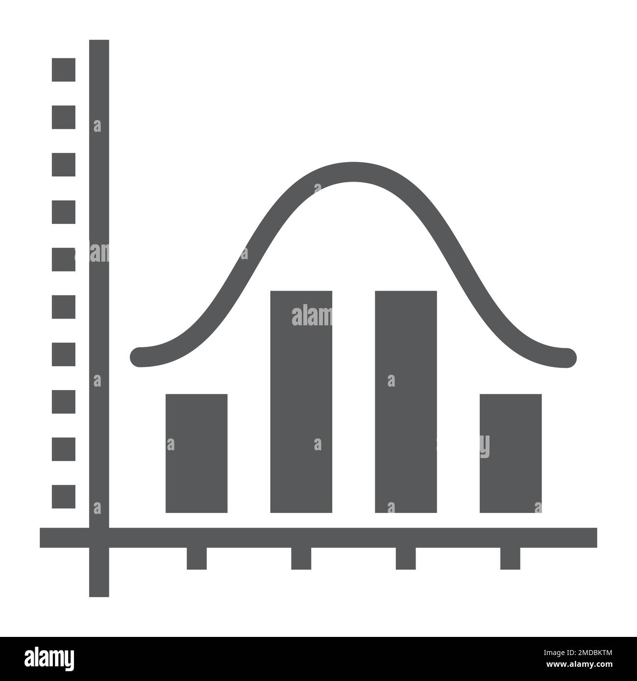 Average glyph icon, data and analytics, graph sign, vector graphics, a ...