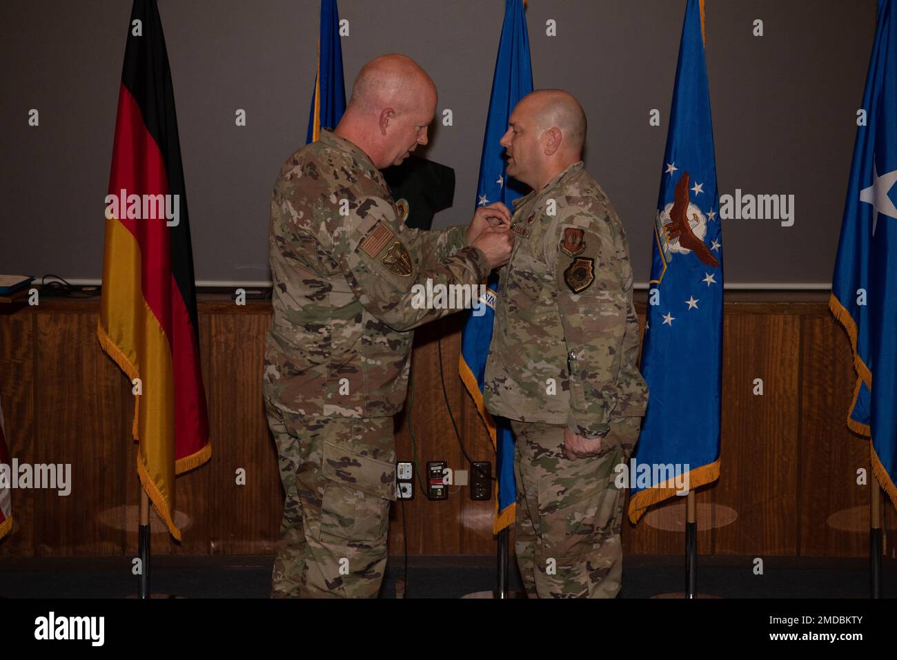 U.S. Air Force Maj. Gen. Joel Carey, left, United States Air Forces in ...