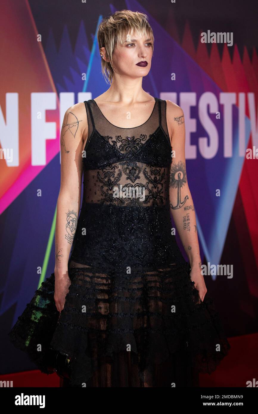 Agathe Rousselle poses for photographers upon arrival at the premiere ...