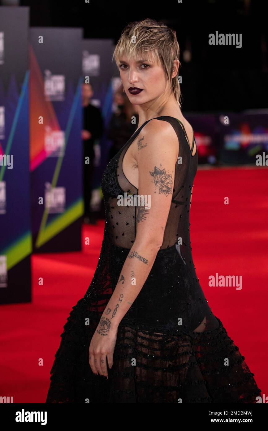 Agathe Rousselle poses for photographers upon arrival at the premiere ...