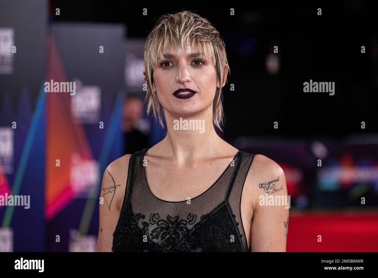 Agathe Rousselle poses for photographers upon arrival at the premiere ...