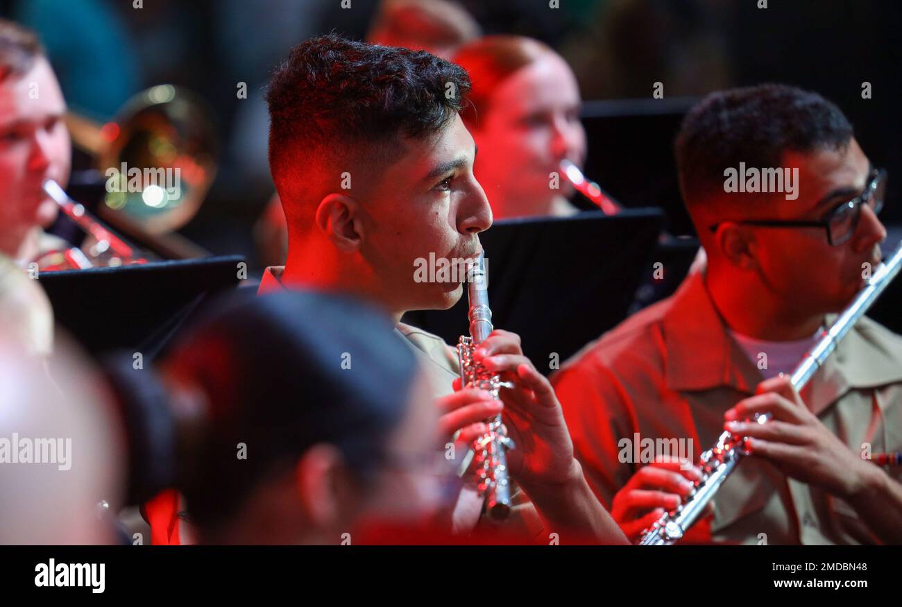 Members of the Parris Island Marine Band perform at the Beaufort Annual ...