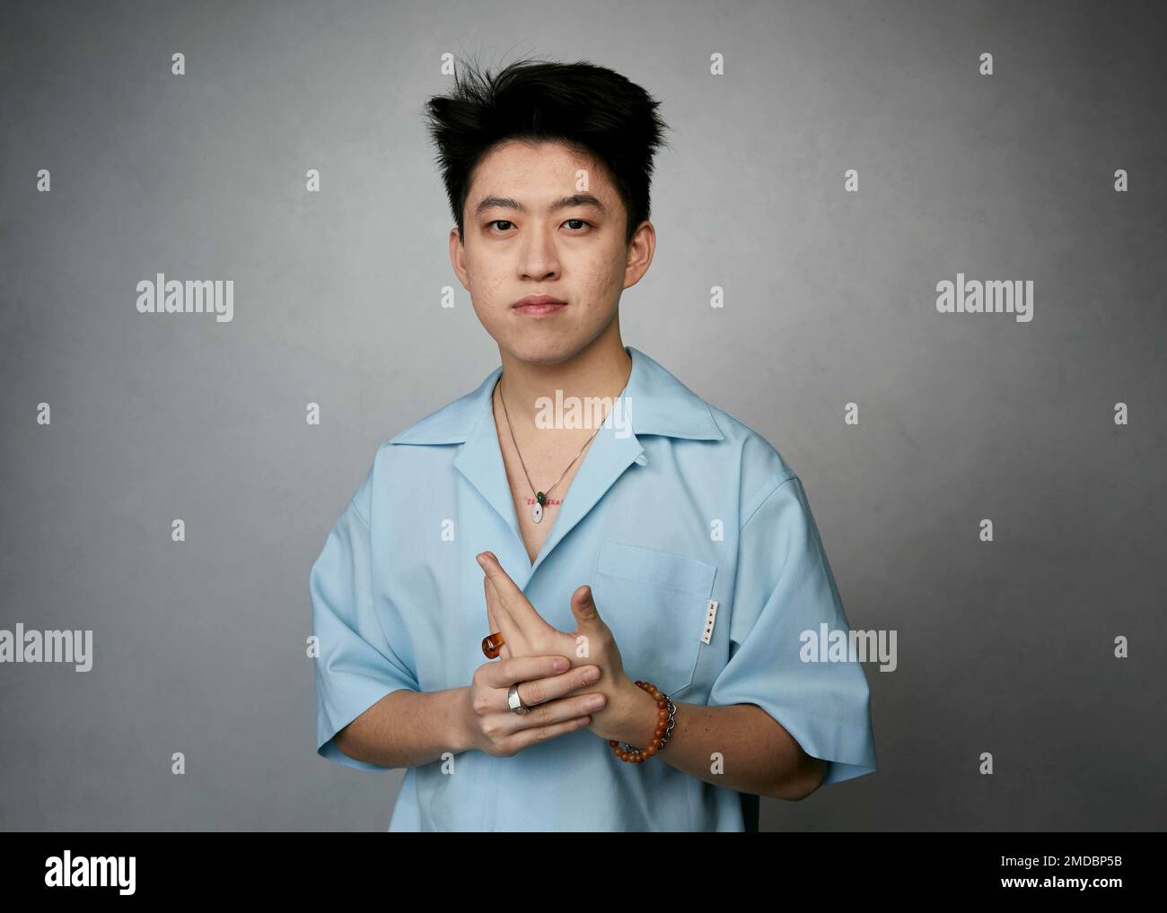 Rich Brian poses for a portrait to promote the film "Jamojaya" at the ...