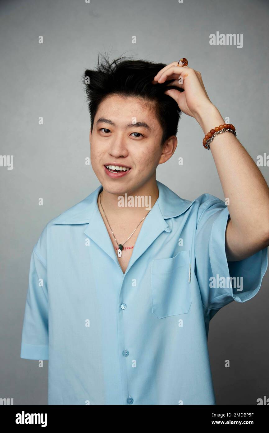 Rich Brian poses for a portrait to promote the film "Jamojaya" at the ...