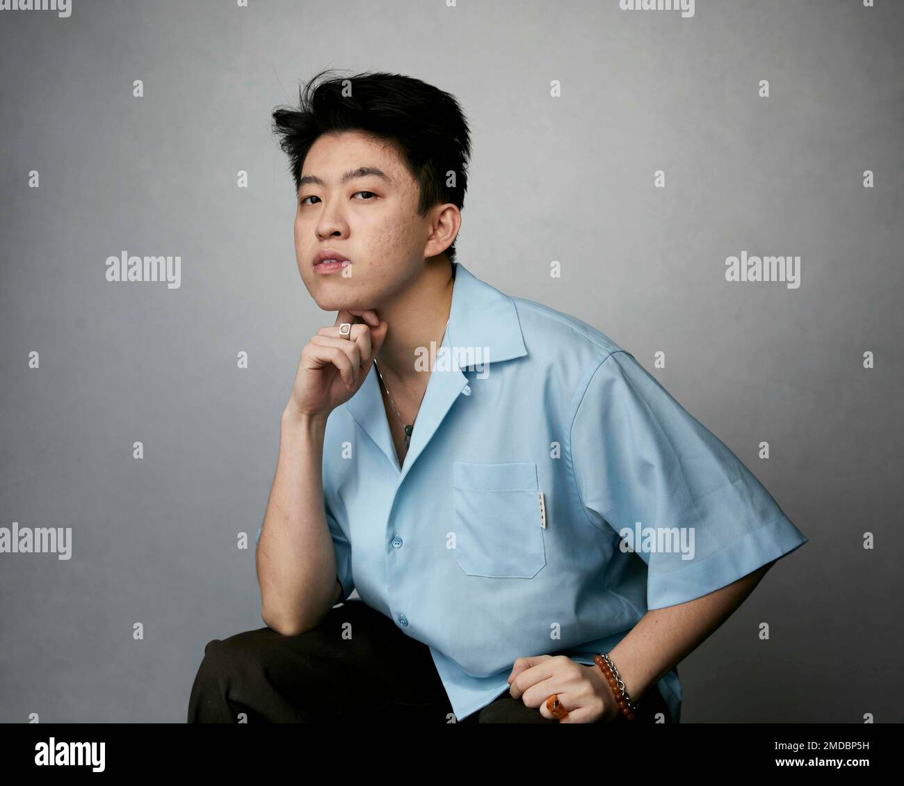 Rich Brian poses for a portrait to promote the film "Jamojaya" at the ...