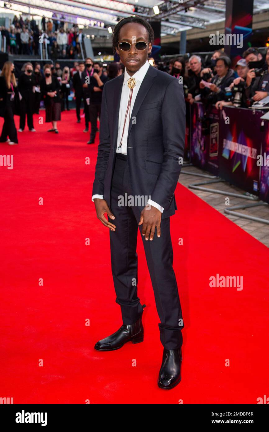 Michael Ajao poses for photographers upon arrival at the premiere of ...