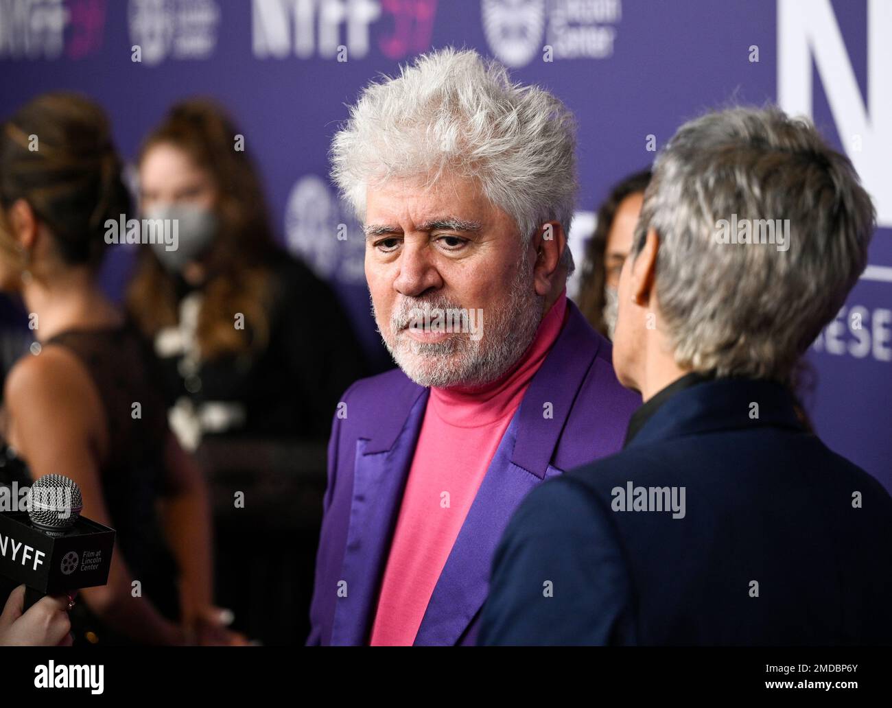 Writer-director Pedro Almodovar attends the 59th New York Film Festival ...