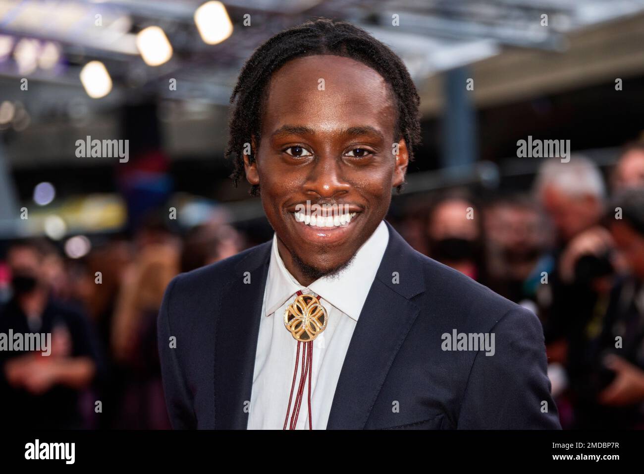 Michael Ajao poses for photographers upon arrival at the premiere of ...