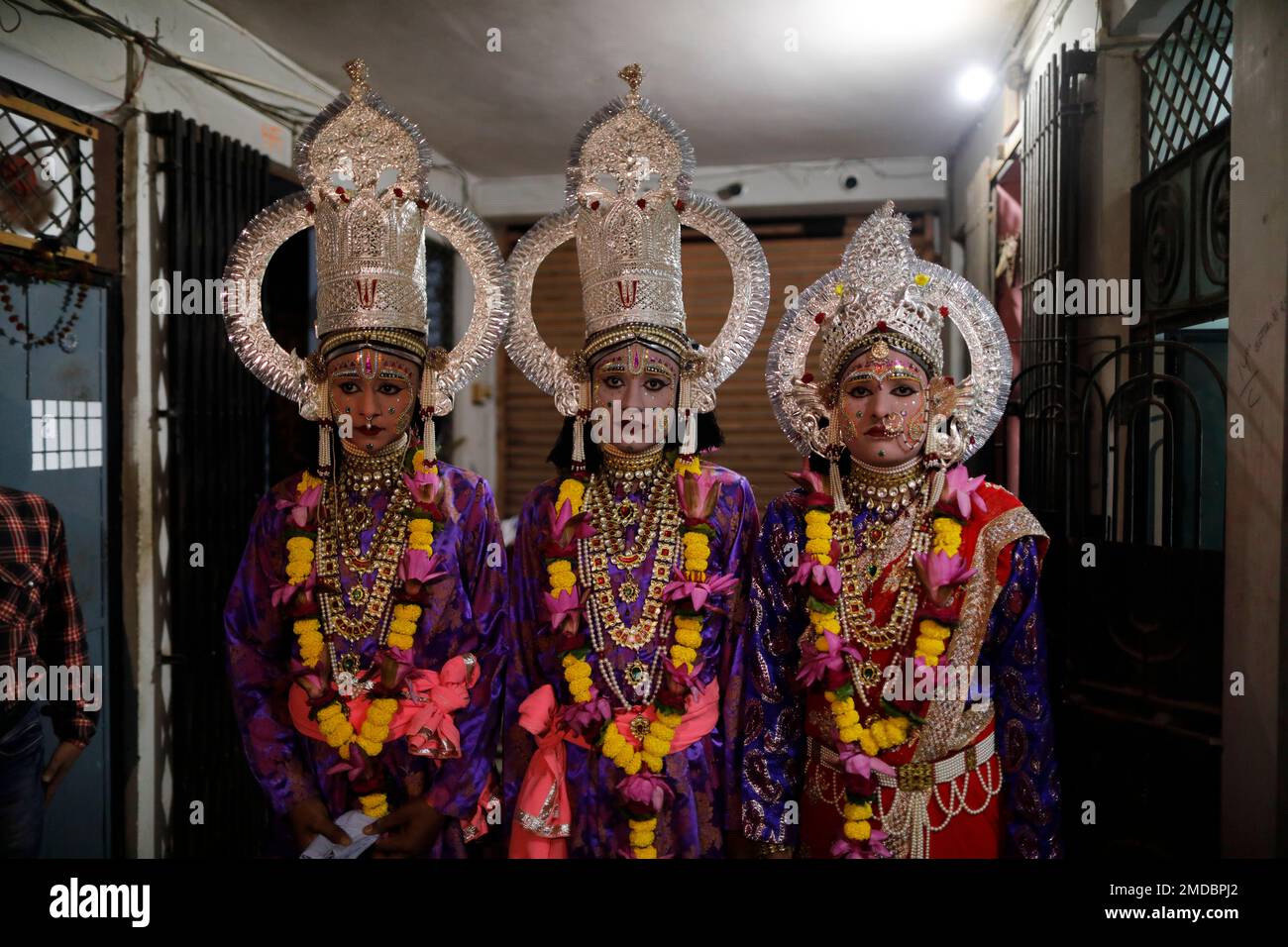 Indian artists Soorya kumar center, dressed as Hindu god Rama, Rishabh ...