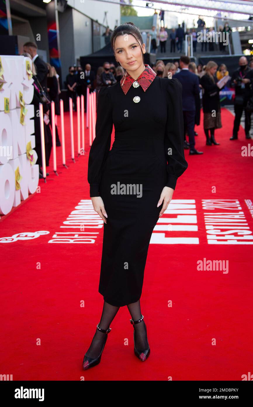 Maya Henry poses for photographers upon arrival at the premiere of the ...