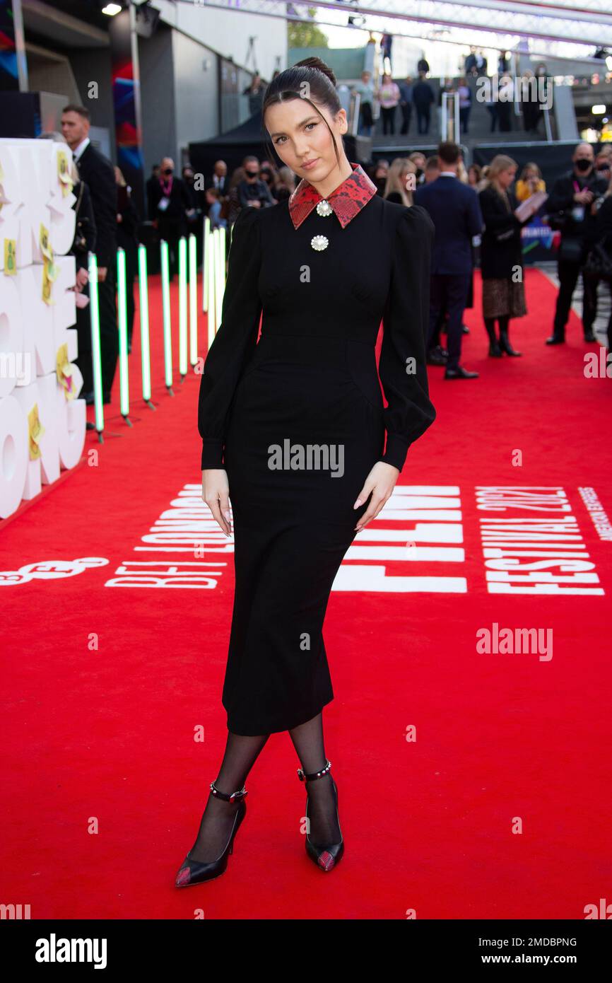 Maya Henry poses for photographers upon arrival at the premiere of the ...