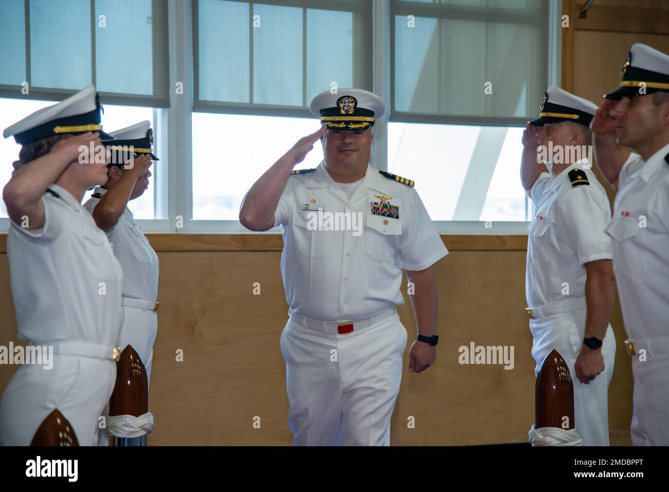 NEWPORT, RI (July 15, 2022) Capt. Everett Alcorn, commanding officer of ...