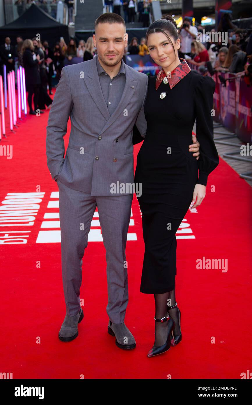 Liam Payne and Maya Henry pose for photographers upon arrival at the ...