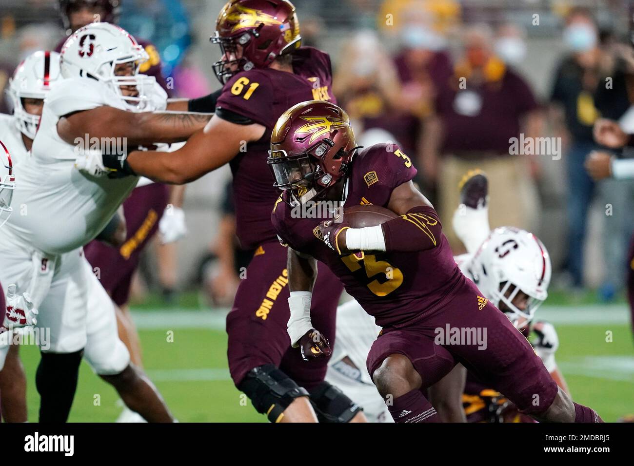 Arizona State running back Rachaad White (3) runs for a touchdown ...