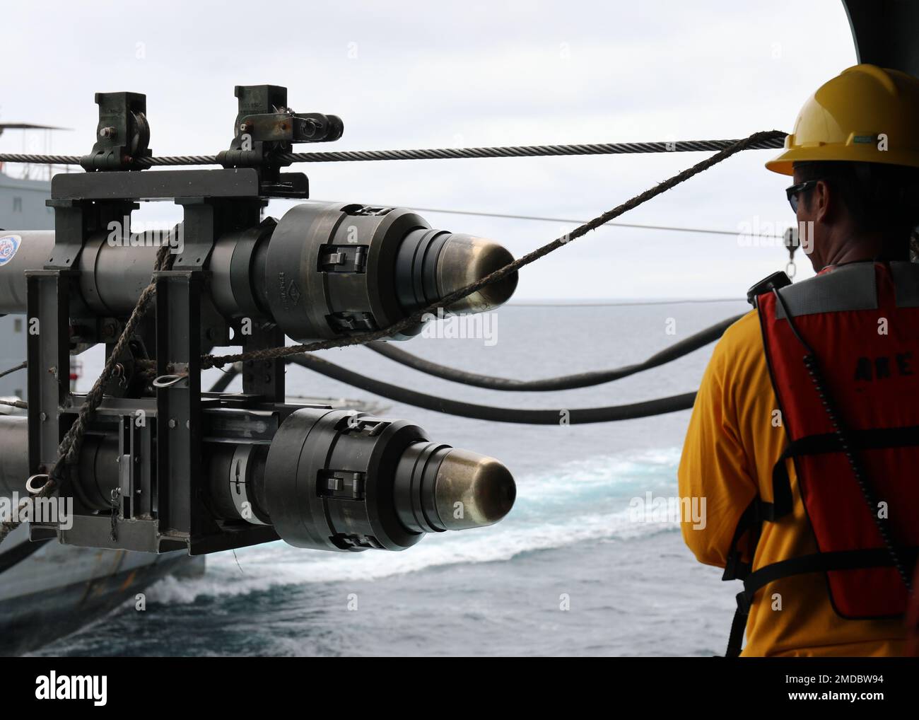 220715-N-OH262-0898 ATLANTIC OCEAN (July 15, 2022)-A view of the fuel ...