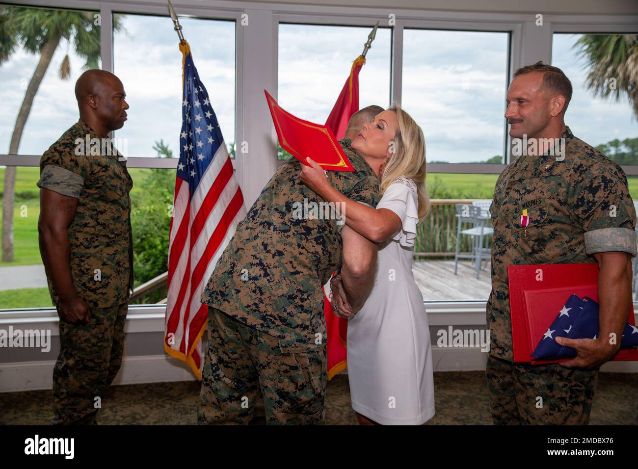 U.S. Marine Corps Col. Lance J. Langfeldt, the commanding officer of ...