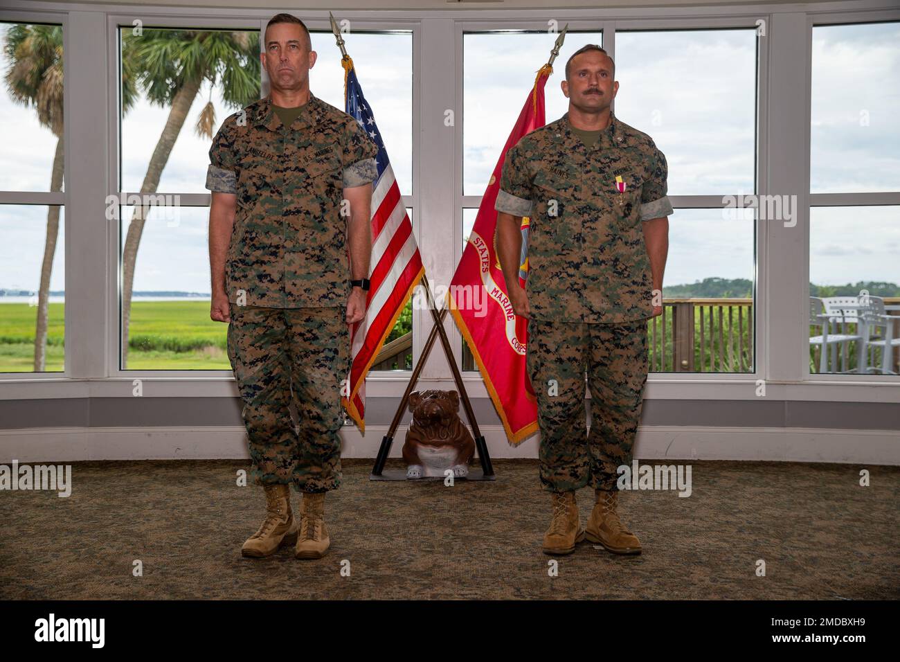 U.S. Marine Corps Col. Lance J. Langfeldt, the commanding officer of ...