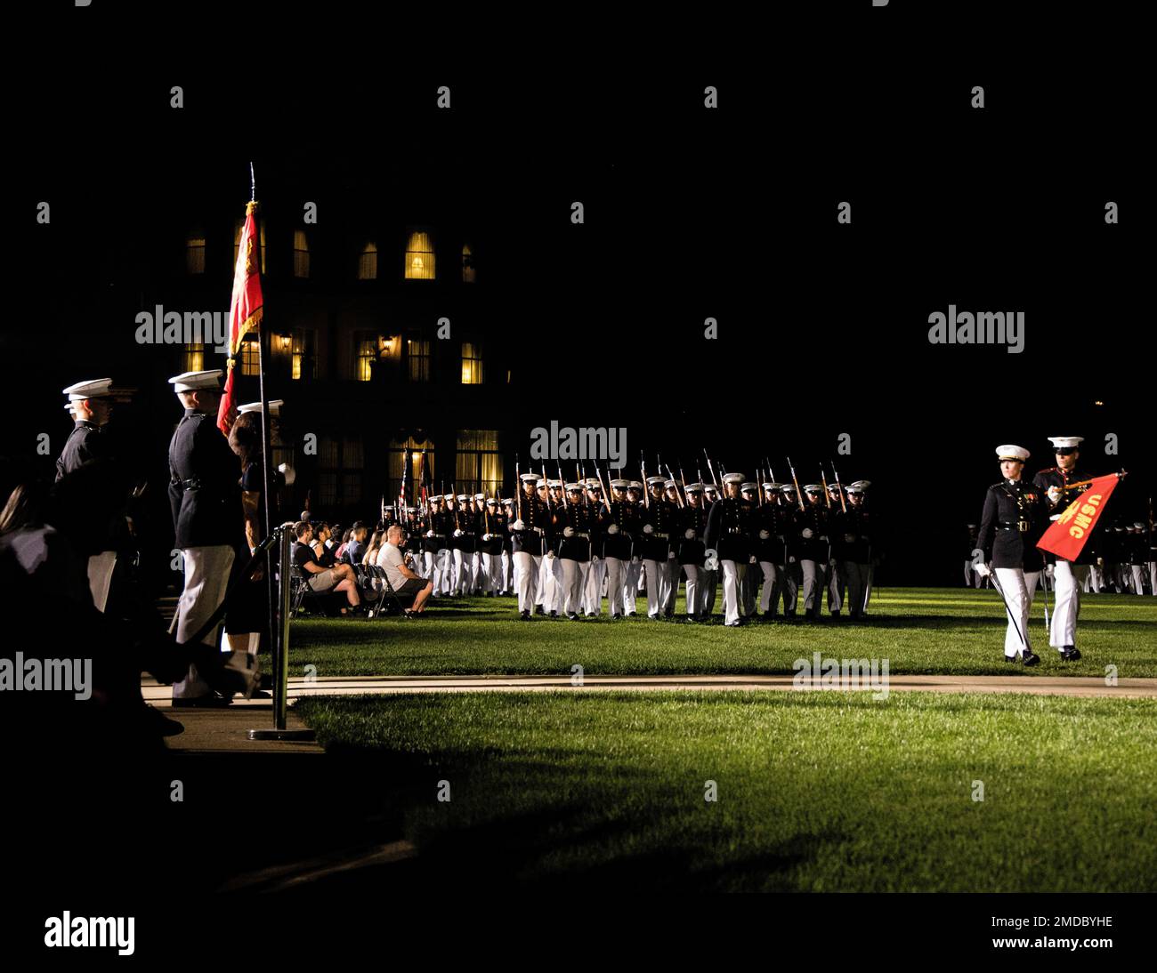 Review and parade of marines hi-res stock photography and images - Alamy