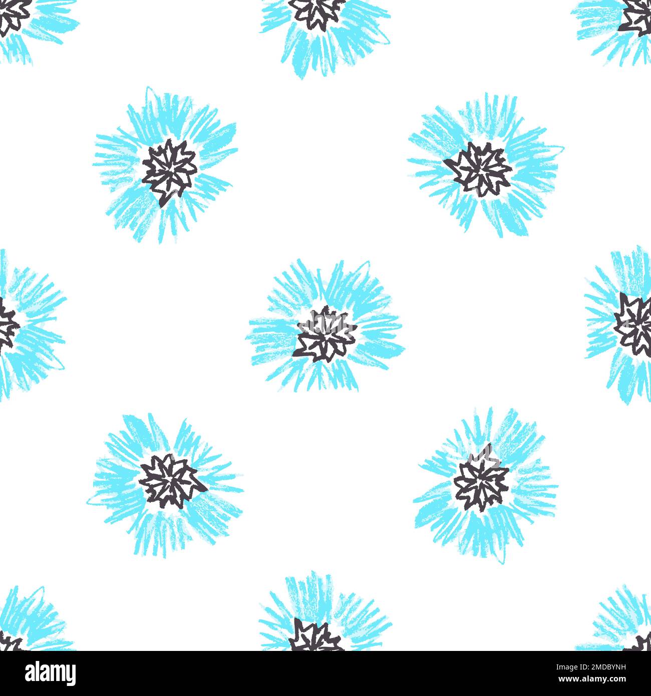 Girly seamless pattern. Flower mood, flowers. Children's drawings with ...