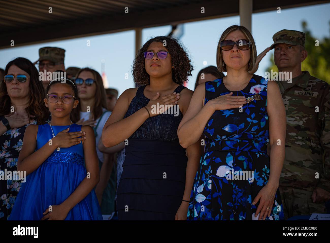 Hand over heart anthem hi-res stock photography and images - Alamy